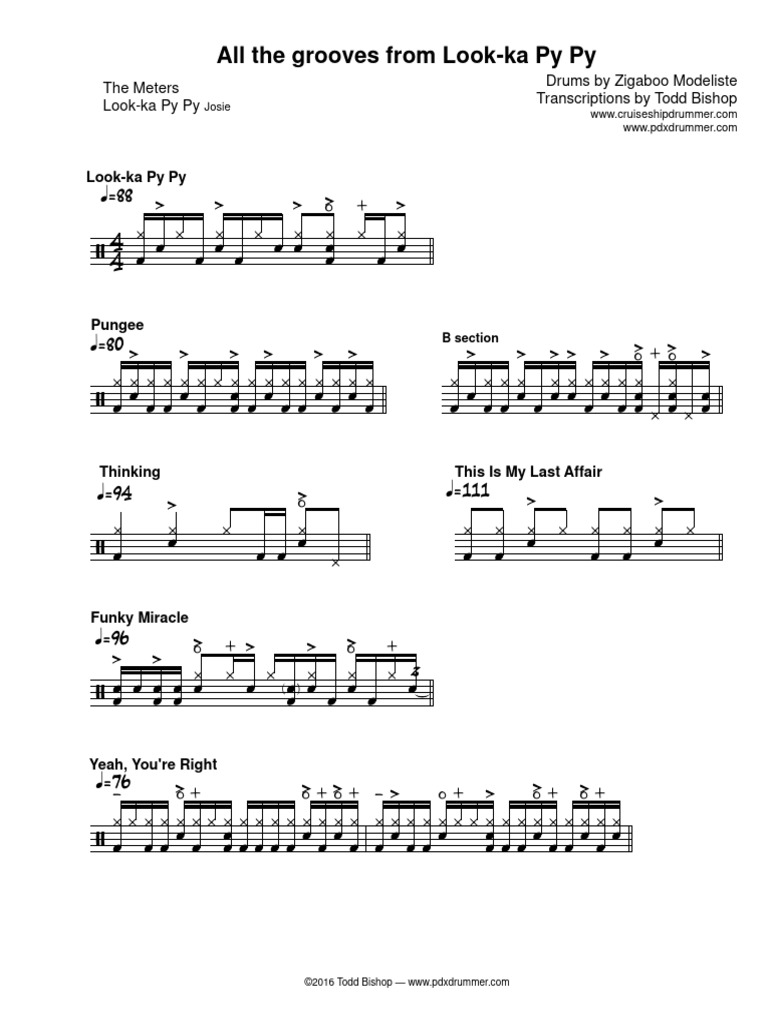 All The Grooves From Look Ka Py Py | PDF