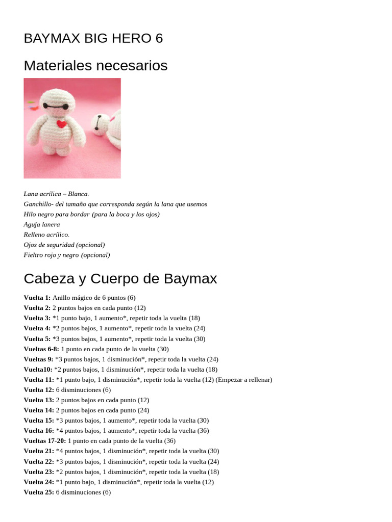 Baymax Big Hero 6 | PDF