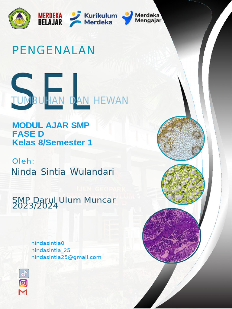 Modul Ajar IPA Kelas 8 Pengenalan Sel Kurikulum Merdeka (Safefileku) | PDF