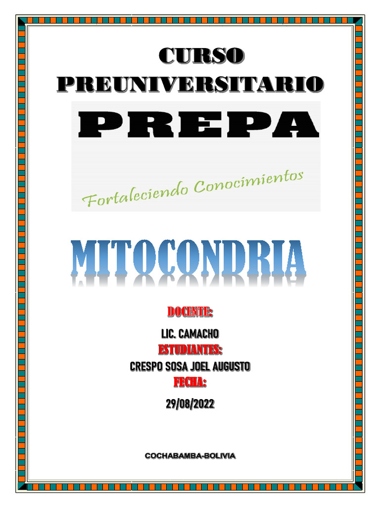 Mitosol: Estructura y Funciones | PDF | Wellness | Technology & Engineering