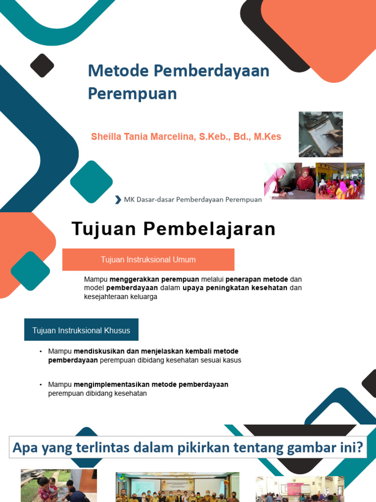 Materi WEM - Metode Pemberdayaan Perempuan | PDF