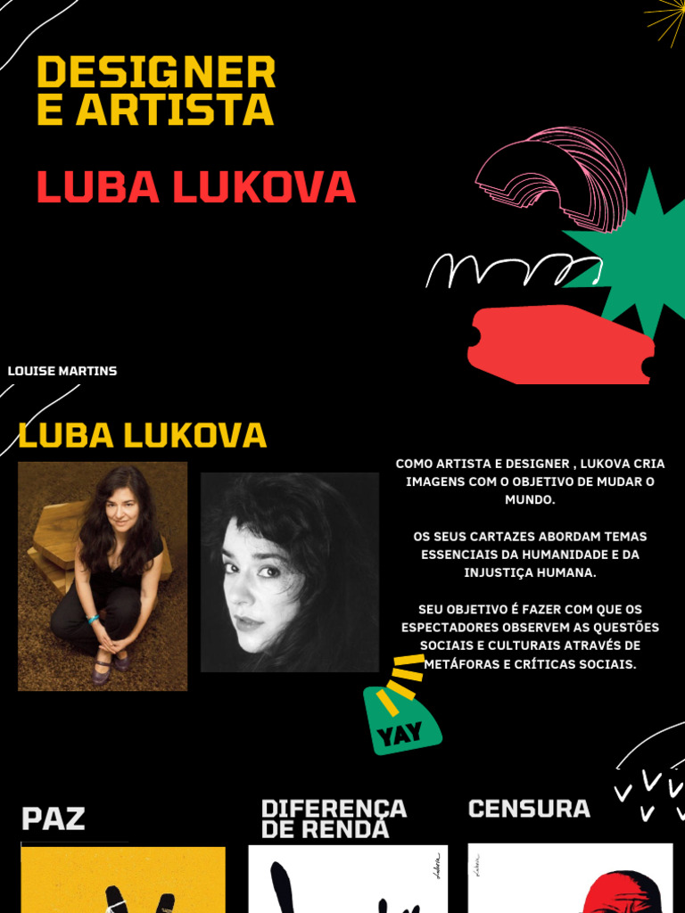 Designer e Artista Luba Lukova | PDF