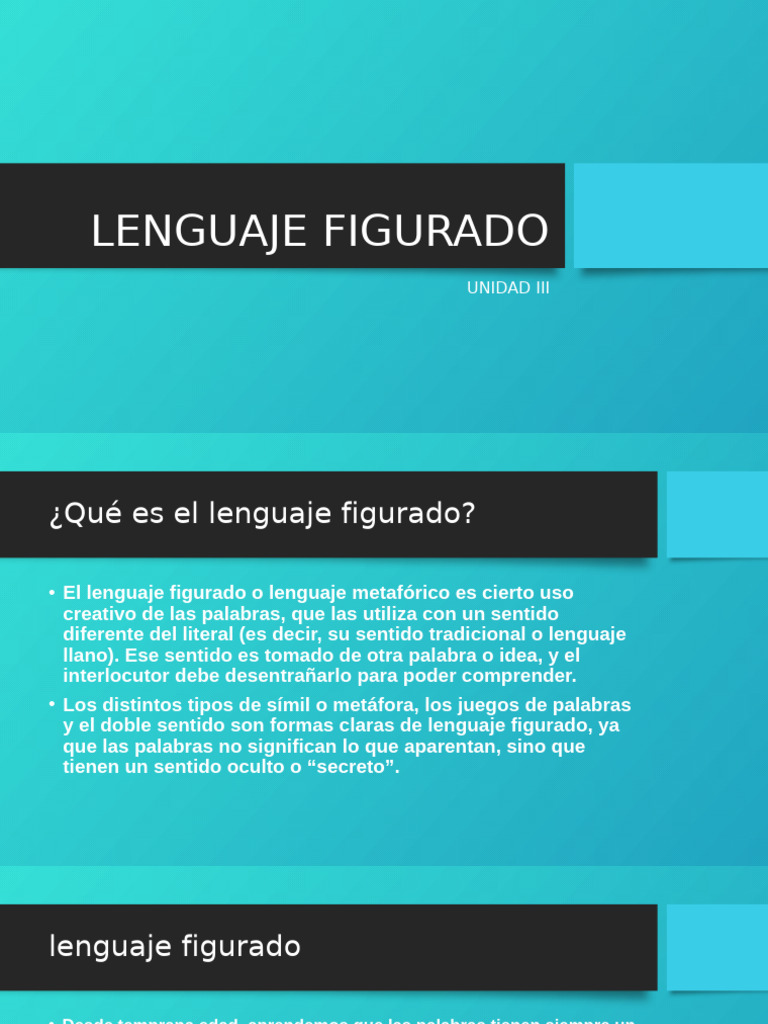 Lenguaje Figurado | PDF