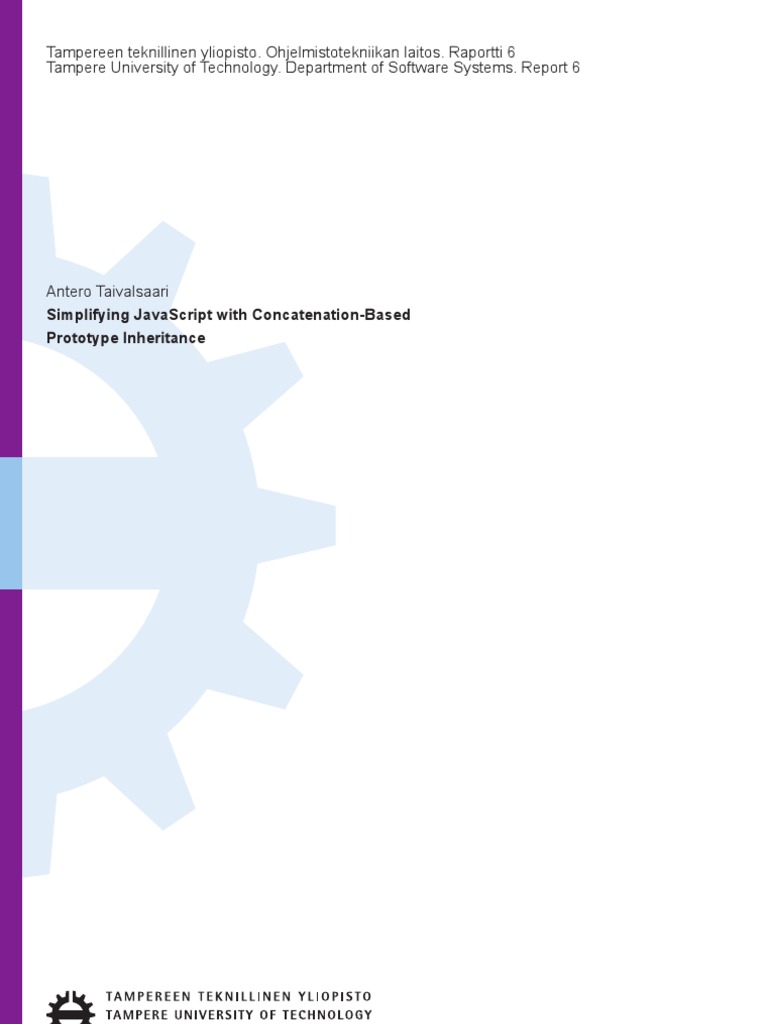 TR6 JavaScriptConcatenation Taivalsaari | PDF | Inheritance (Object ...