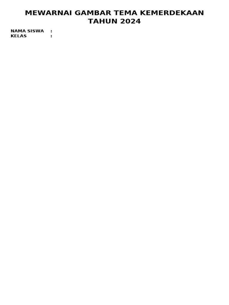 Mewarnai Hari Anak Nasional | PDF