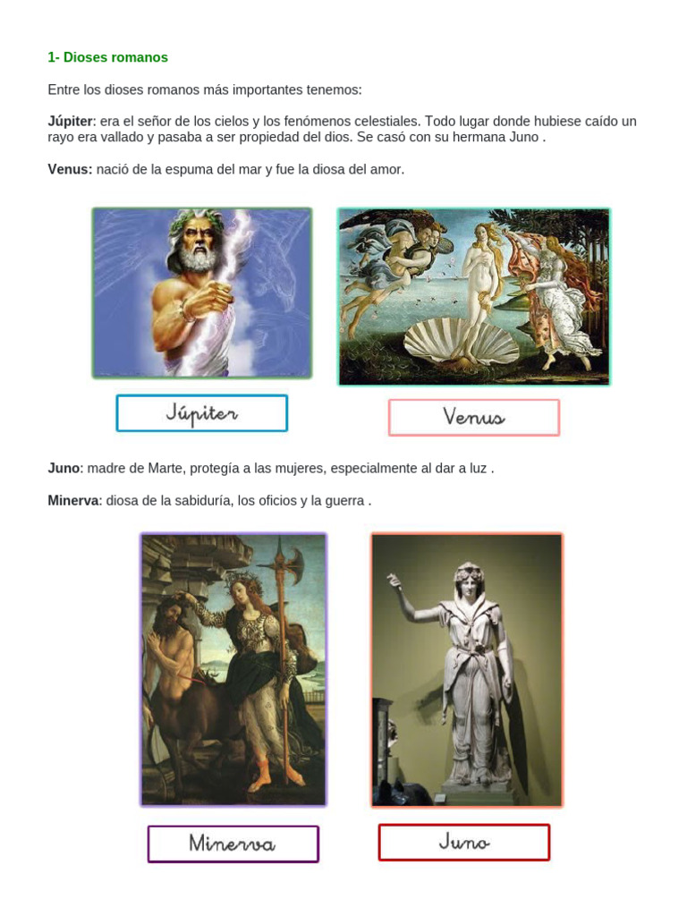 Dioses Romanos | PDF