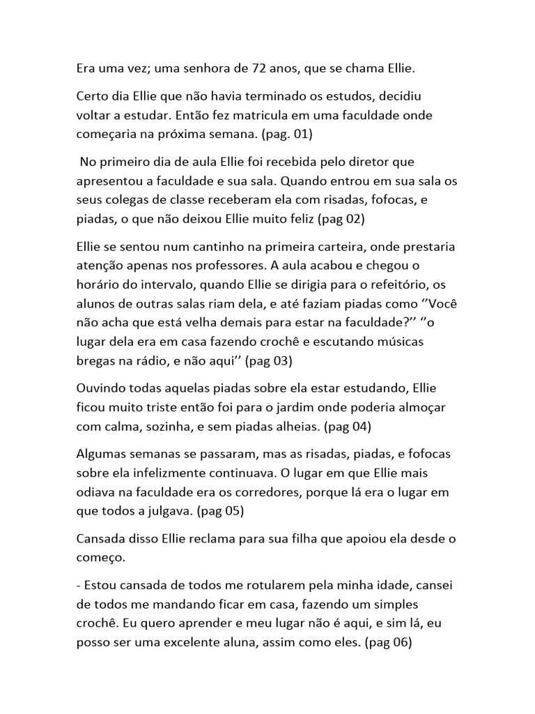 A Historia de Ellie | PDF