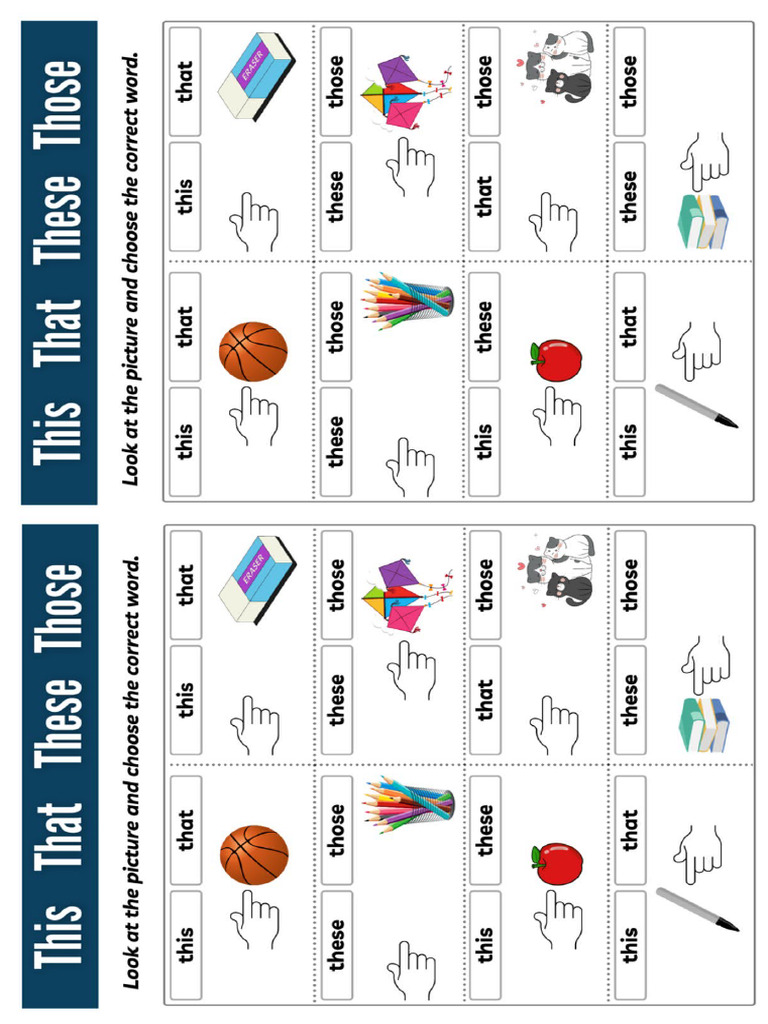This These That Those | PDF