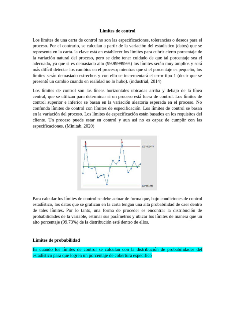 Límites de Control | PDF