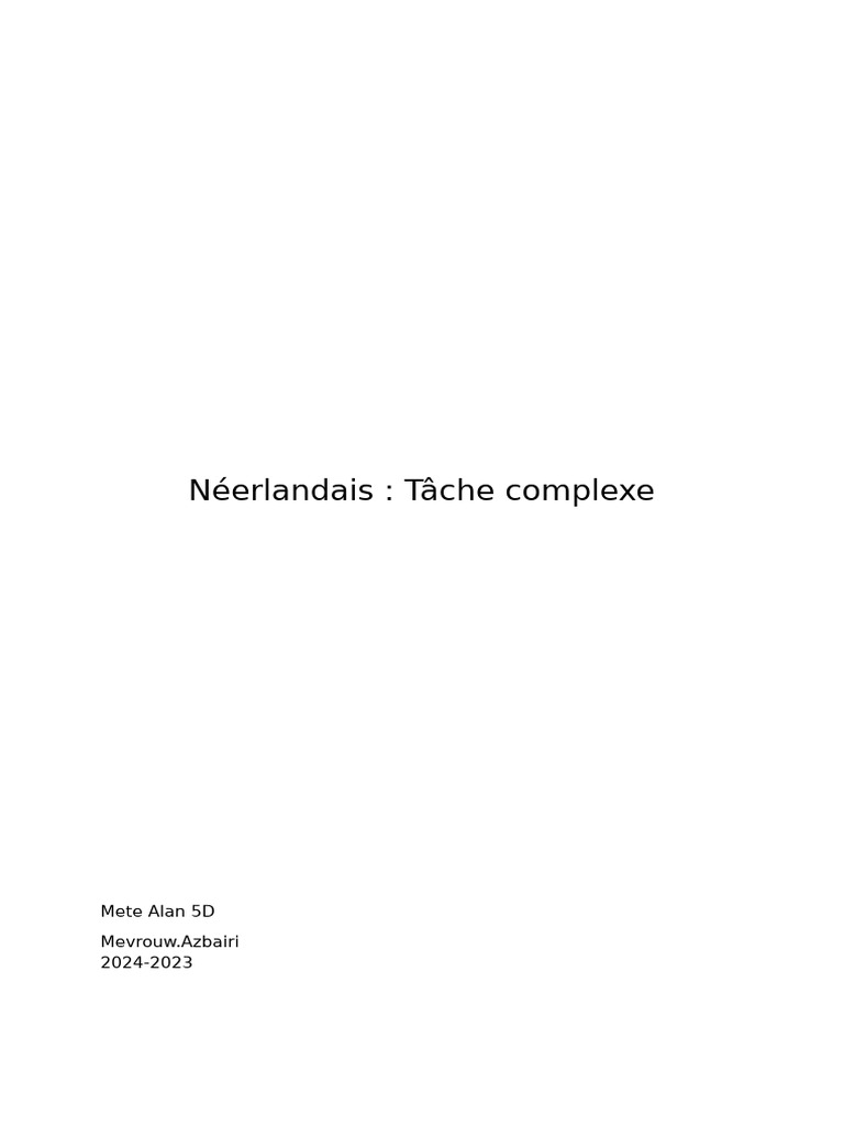Tache Complexe Version 5 | PDF