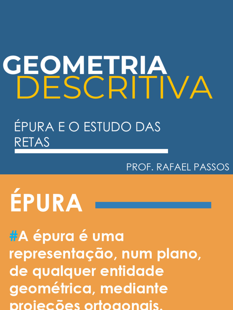 AULA 04 - Épura e Estudo Das Retas 4 | PDF