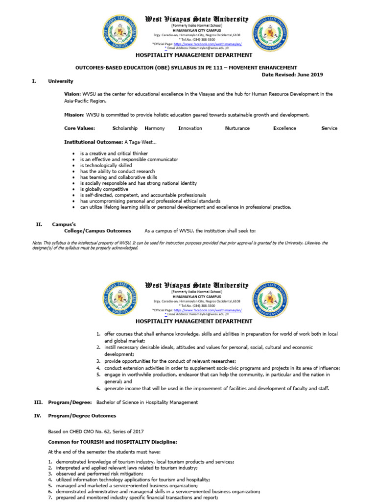 Pe 111 - Movement Enhancement | PDF