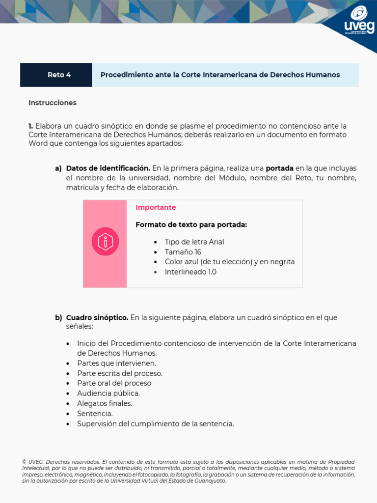 PIMDH U2 R4 Instrucciones DG | PDF