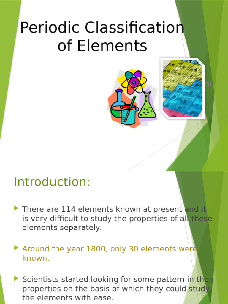 Chapter 5 Periodic Classification of Elements | PDF | Periodic Table ...