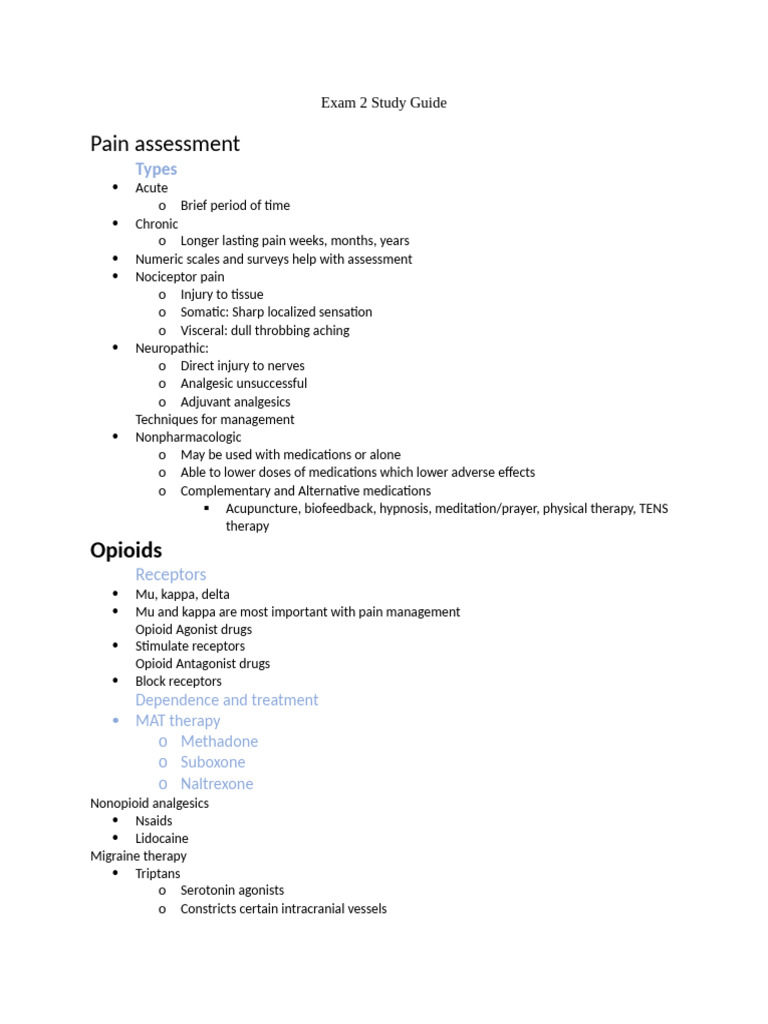 PathoPharm Exam 2 Study Guide | PDF