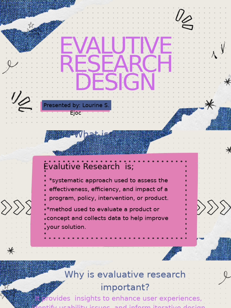 Evaluative Research Design Report | PDF