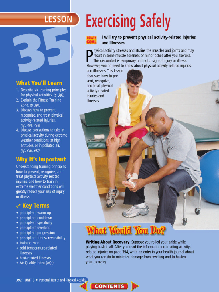 Exercising Safely: What You'll Learn | PDF