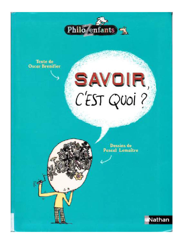 Philozenfants - Savoir C Est Quoi | PDF