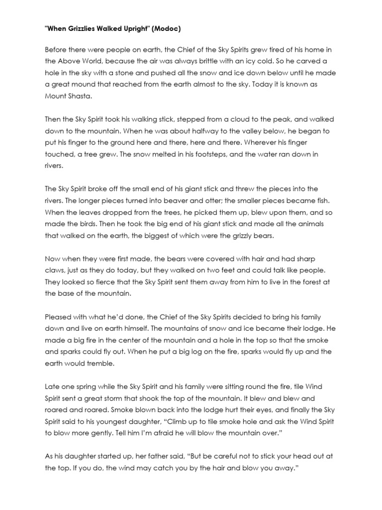 When Grizzlies Walked Upright | PDF