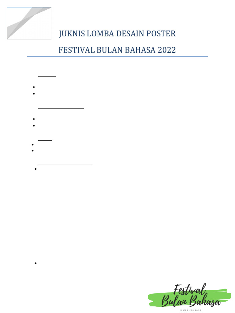 Juknis Lomba Desain Poster | PDF
