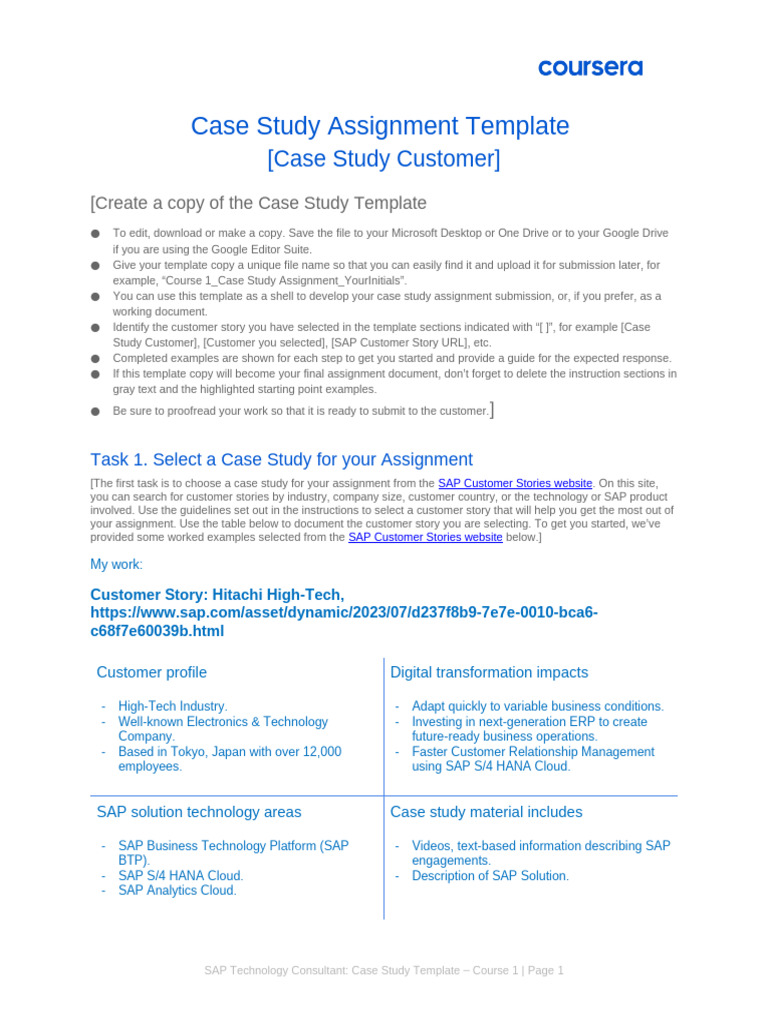 Course 1 - Case Study Assignment - Ekansh Dubey | PDF | Enterprise Resource Planning | Computers