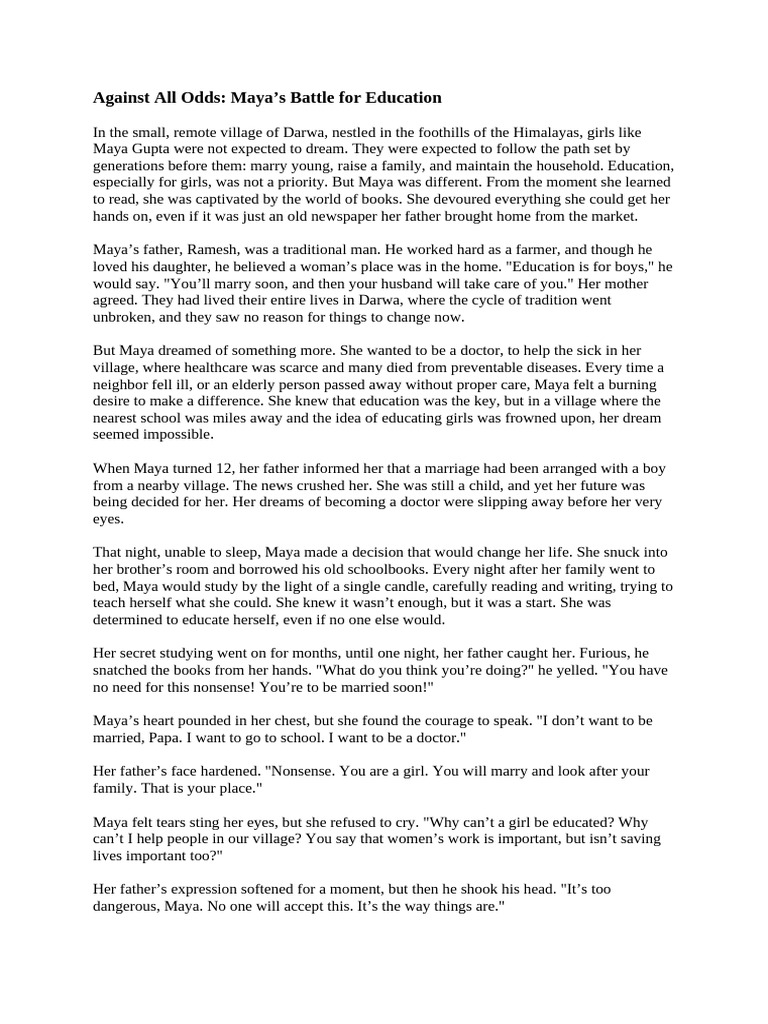 Against All Odds | PDF