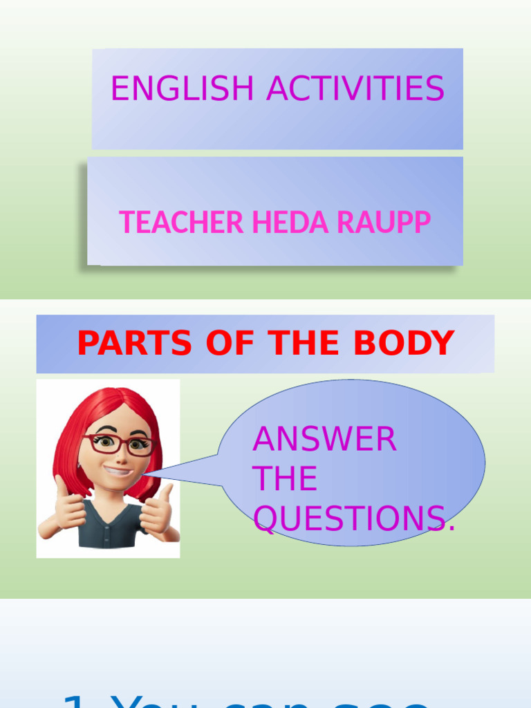 Parts of The Body | PDF