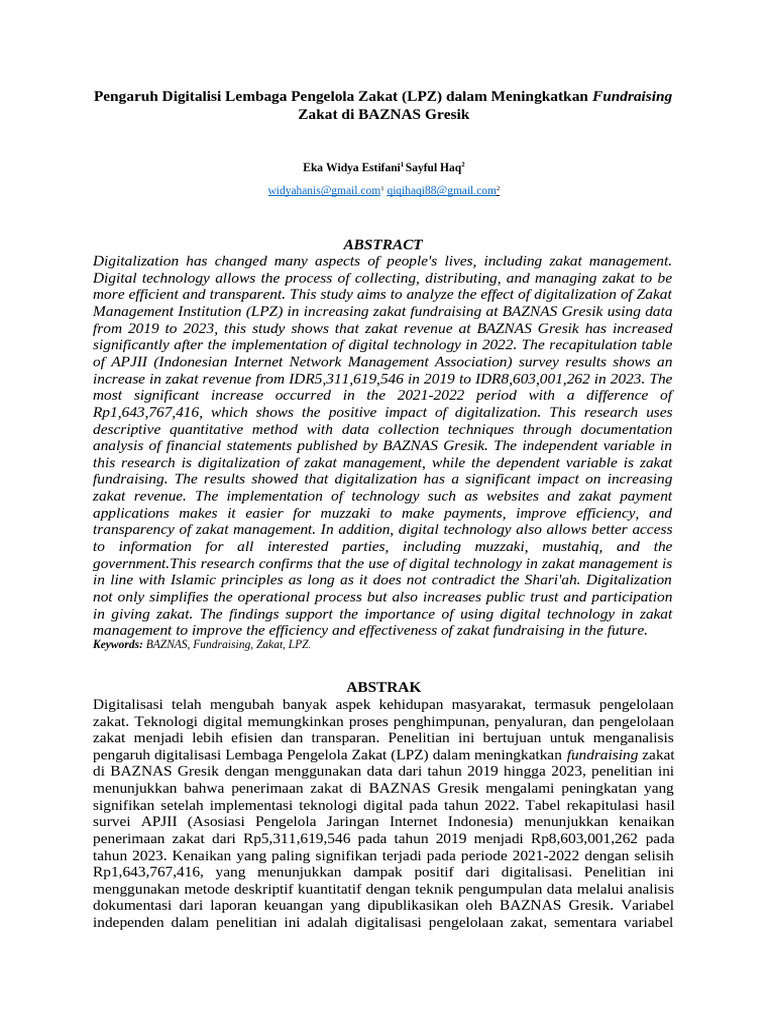 Eka Widya Estifani & Sayful Haq | PDF