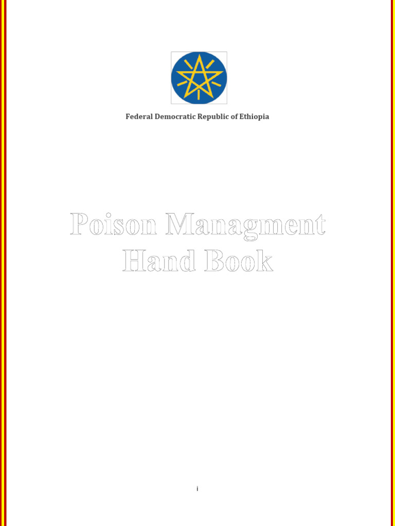 4 Poison management protocol | PDF