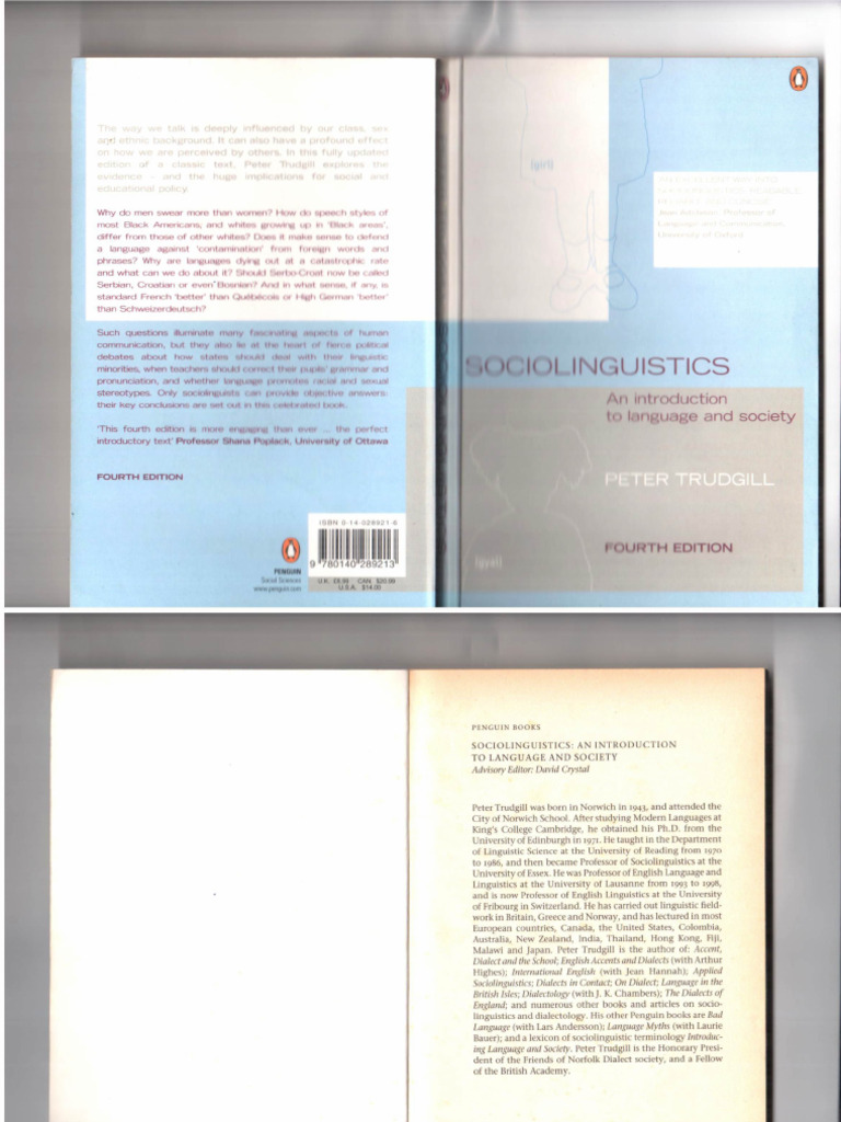Trudgill SOCIOLINGUISTICS | PDF