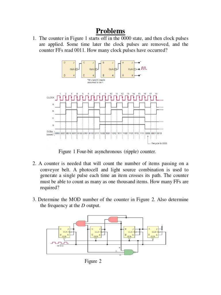 Sheet for Binary Counters | PDF