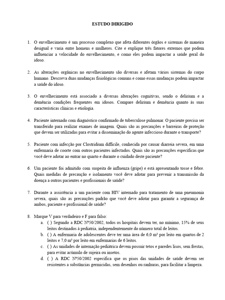 Estudo Dirigido | PDF