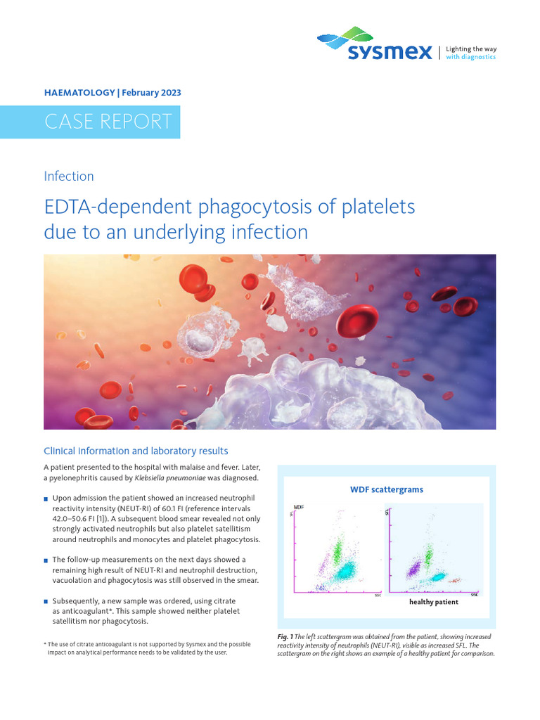 EDTA-Dependent Phagocytosis of Platelets Case Report en | PDF ...