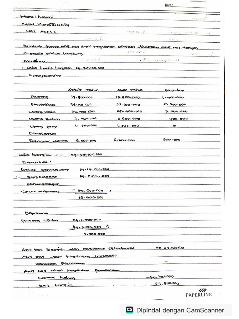 Melani - Uas Akm II Dan Lab Akm II | PDF