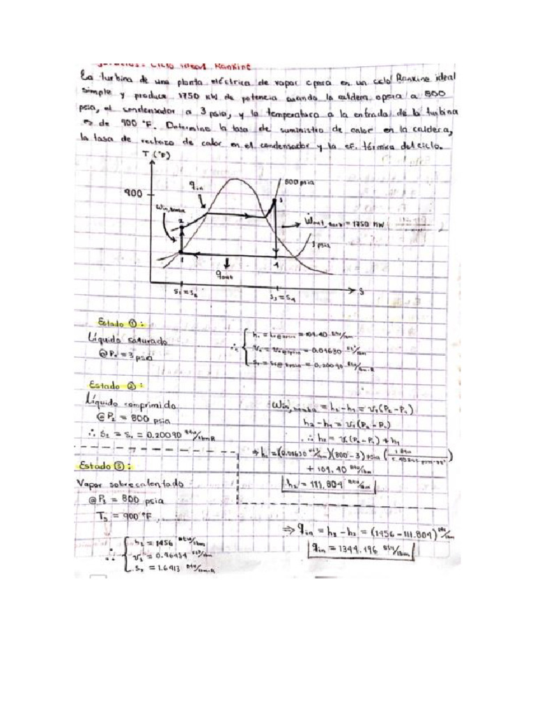 Ciclo Rankine Ideal Simple | PDF