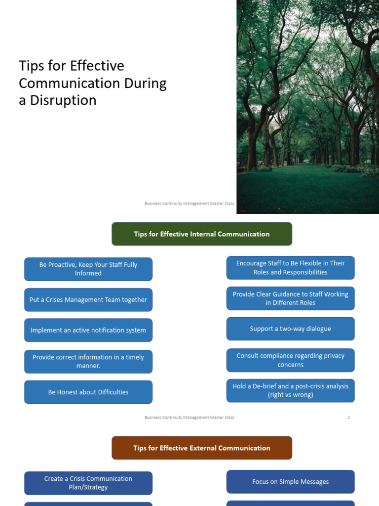 L3 Tips For Effective Communication During Crisis | PDF