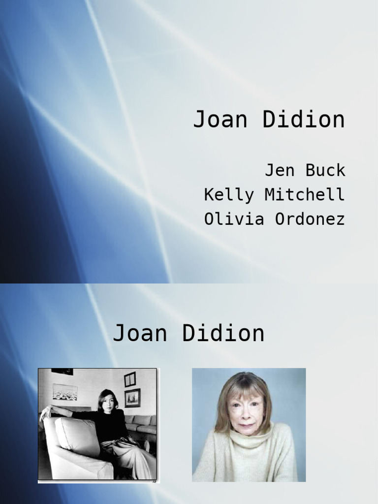 Joan Didion | PDF