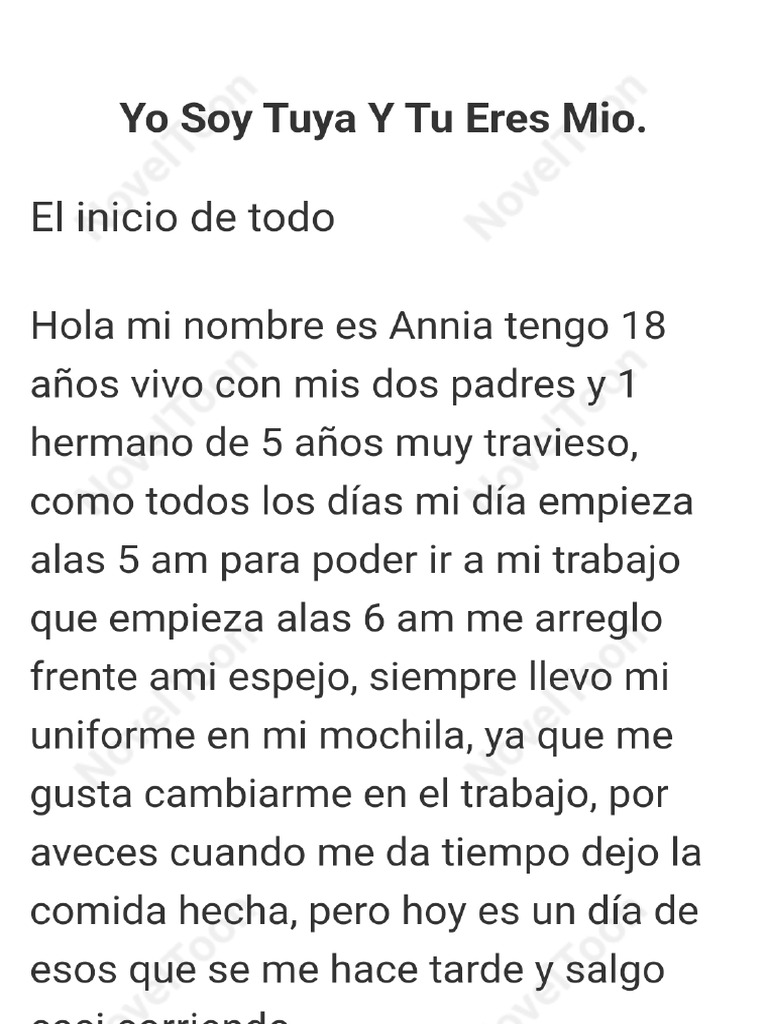 Yo Soy Tuya Y Tu Eres Mio. | PDF