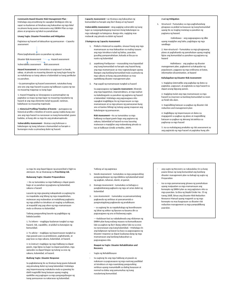 Lecture 2-CBDRRM | PDF | Emergency Management | Science & Mathematics