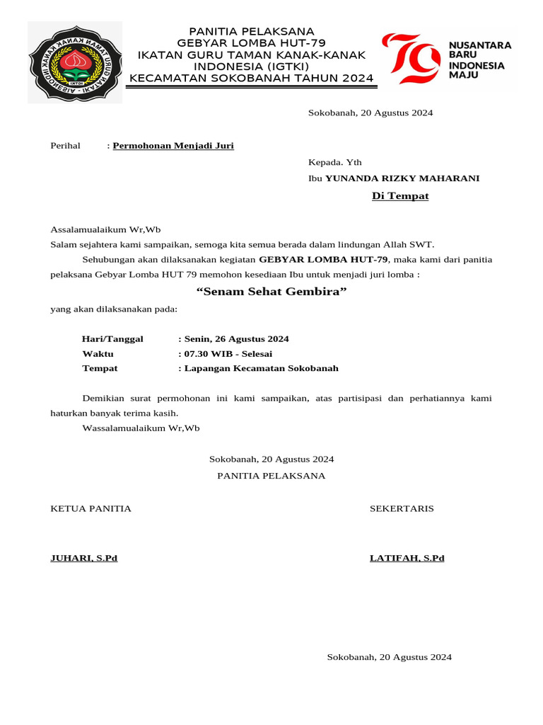 Undangan HUT | PDF