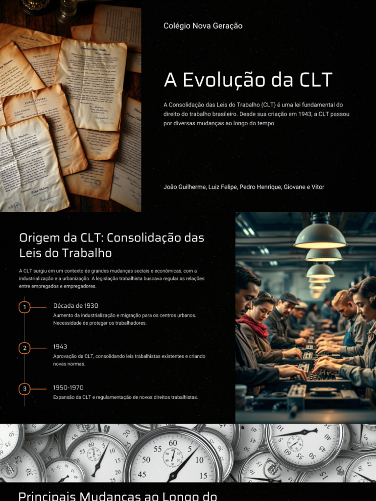 A-Evolucao-da-CLT - PPTX 20240827 214103 0000 | PDF