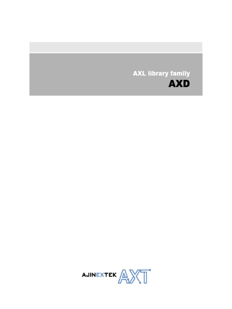 Axd Ref Kor V20170630 | PDF