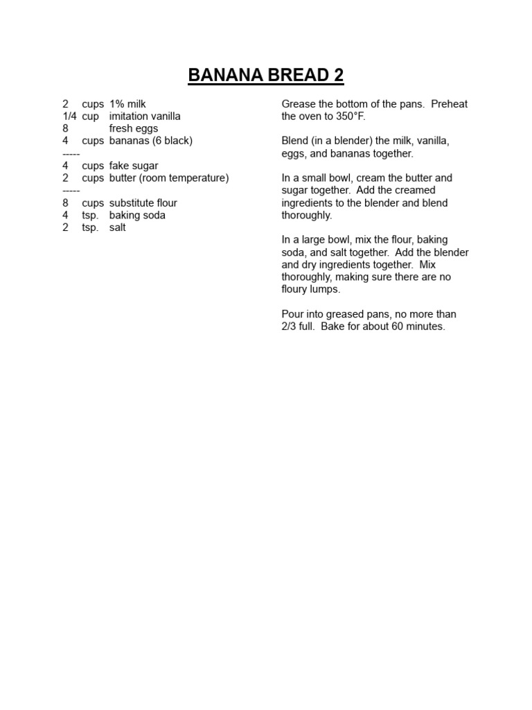 2 Banana Bread | PDF