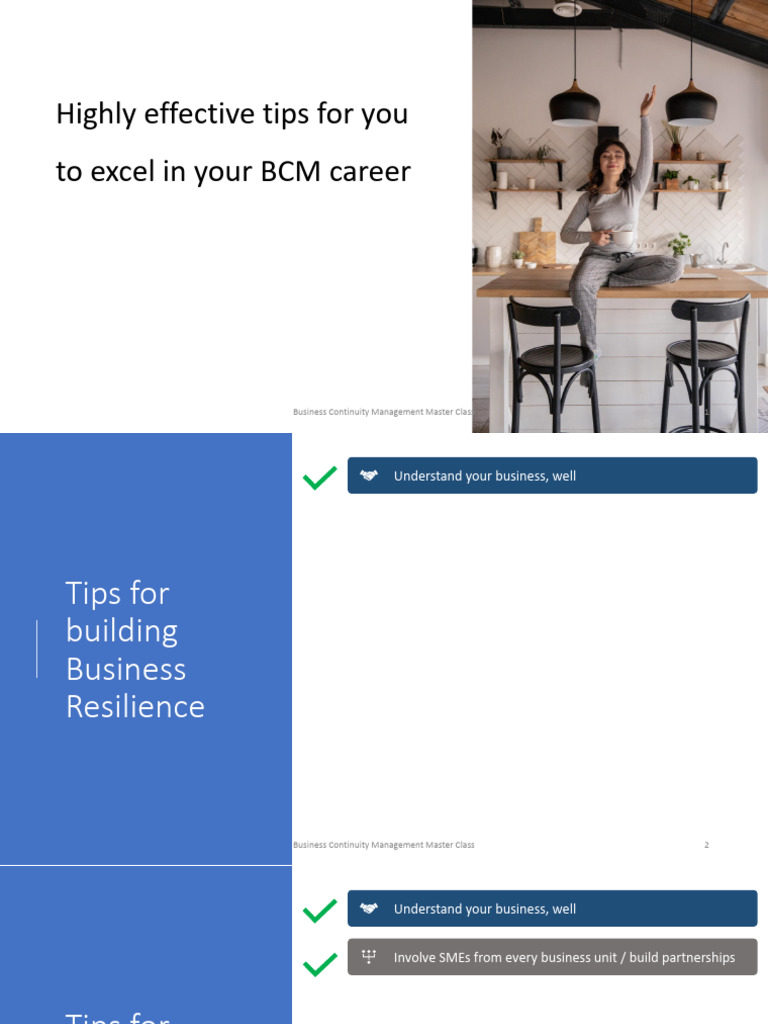 Highly Effective Tips For You To Excel in Your BCM Career | PDF Highly Effective Tips For You To Excel in Your BCM Career | PDF
