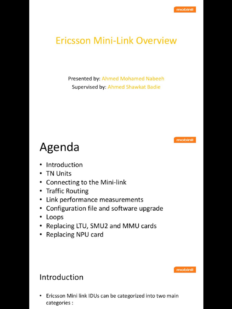 Ericsson MINI-LINK Over View | PDF