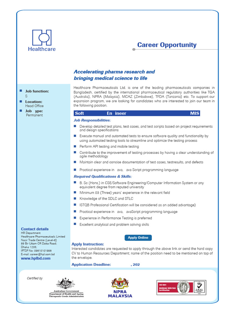 ST Engineer - Sr. ST Engineer - MIS - August 2024 | PDF