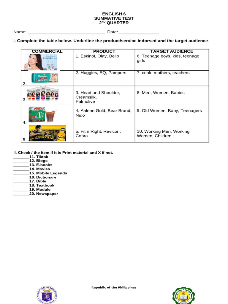 English 6 ST3 Q2 | PDF