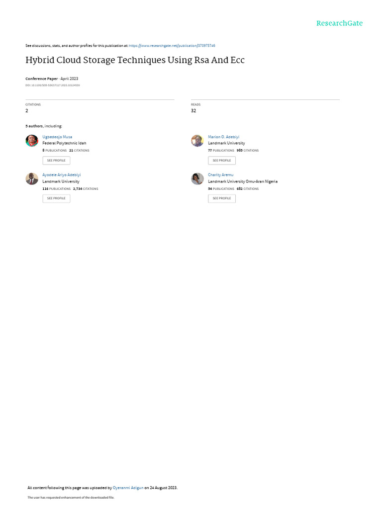 Musa Hybrid Paper | PDF