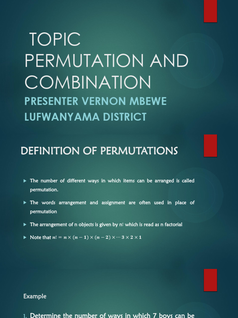 Permitation and Combination 2022 | PDF | Permutation | Mathematics