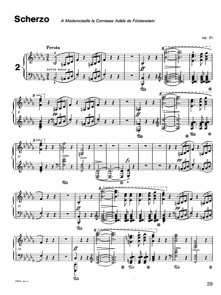 Chopin - Scherzo No. 2 Op. 31 in B-Flat Minor | PDF